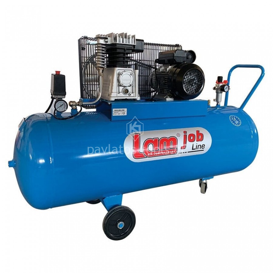 Αεροσυμπιεστής Lam με ιμάντα δικύλινδρος 200lt 3hp 200/3M/JOB