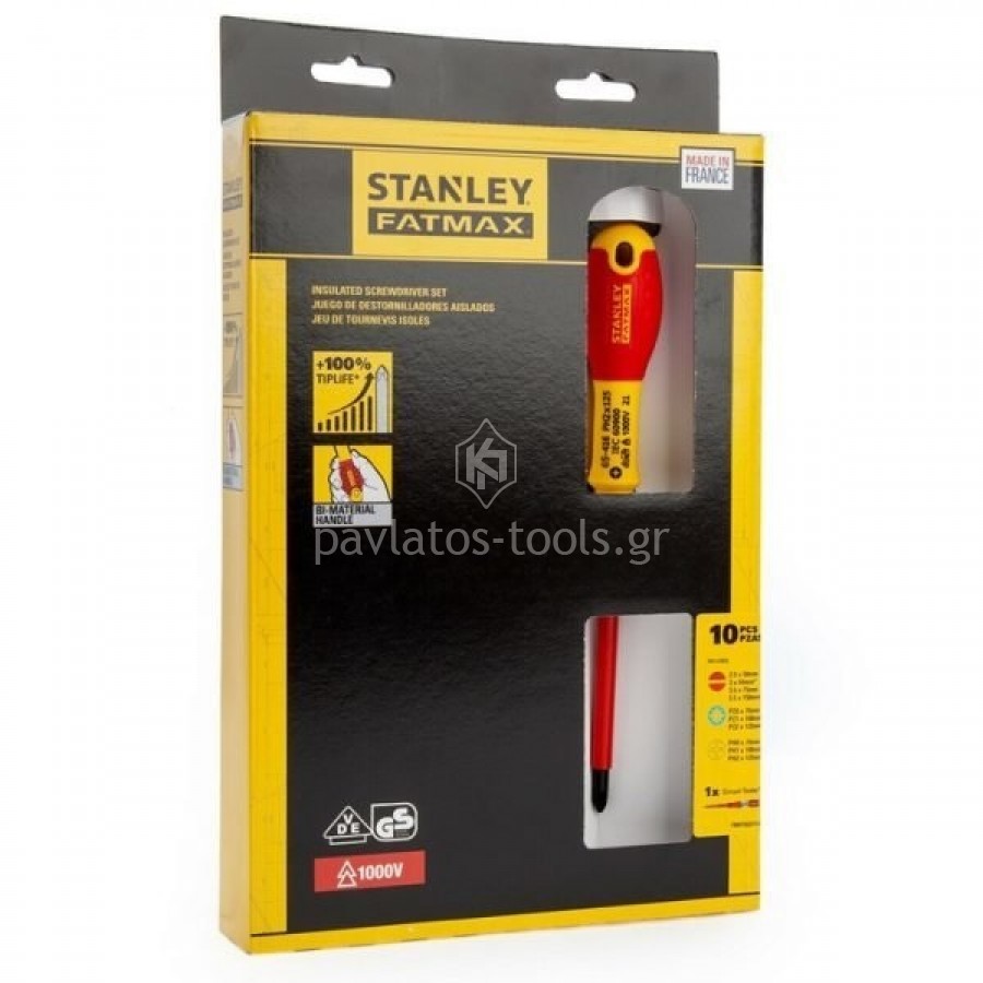 Σετ κατσαβίδια ηλεκτρολόγων Stanley FATMAX® 10 τεμαχίων FMHT62573-0